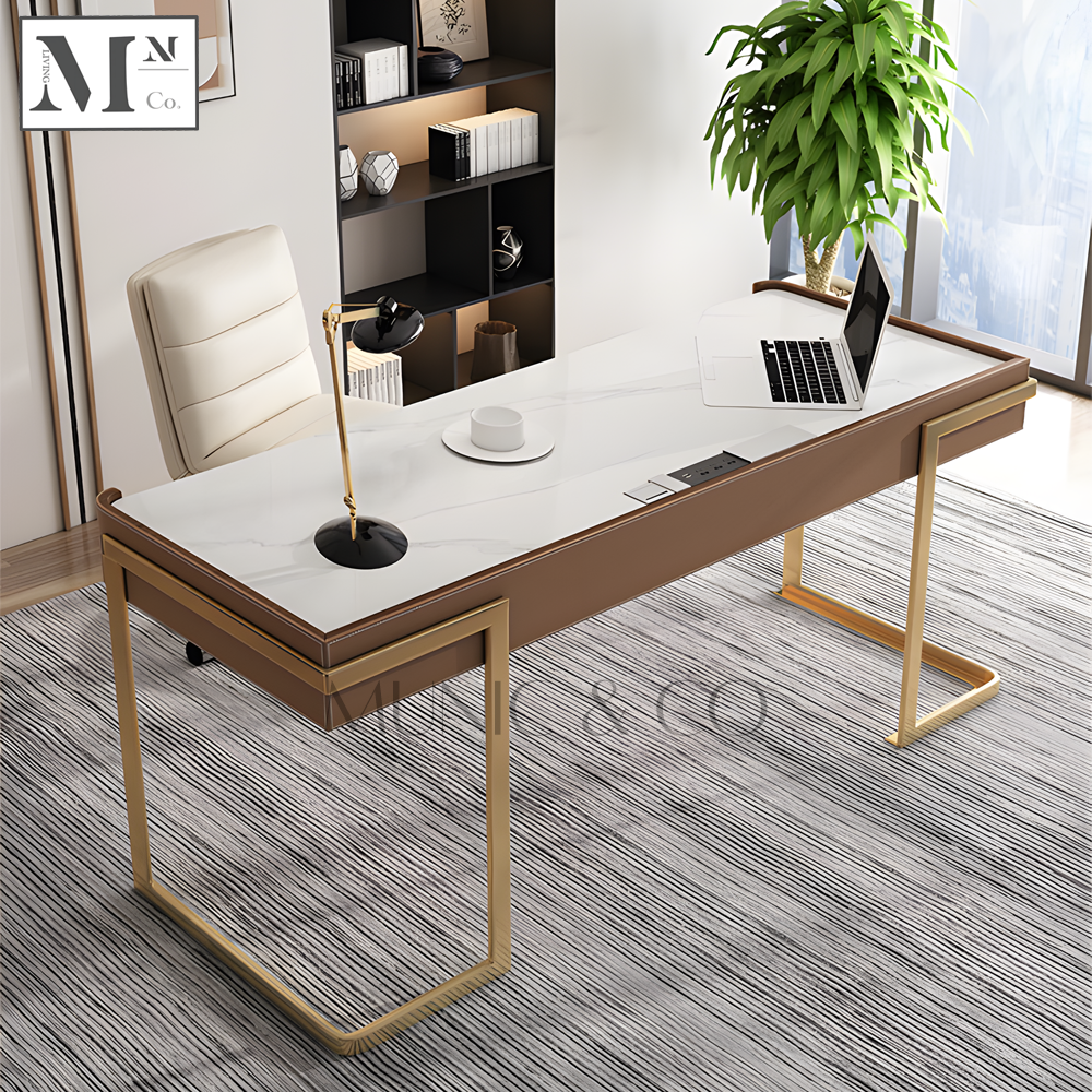 GEMMA Contemporary Sintered Stone Work Table – MunicMall